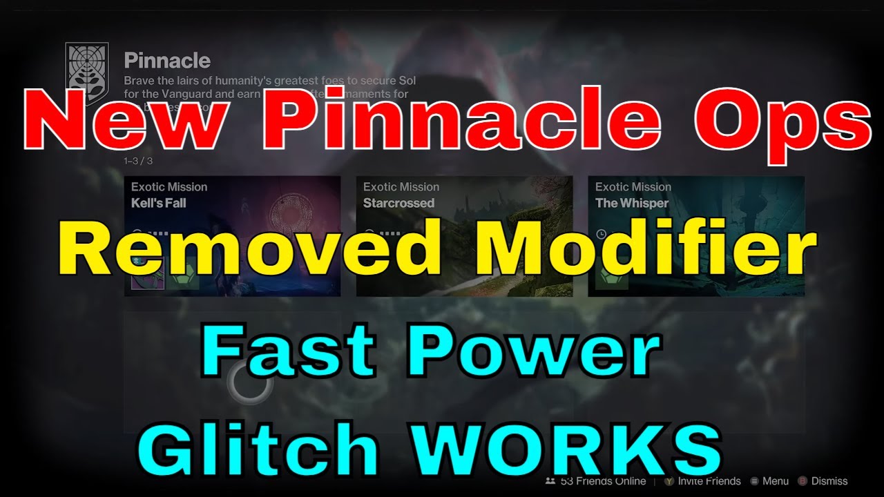 NEW Pinnacle Ops & Fast Power Glitch STILL WORKING - YouTube
