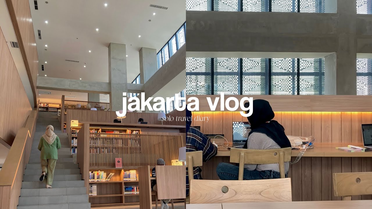 jakarta vlog 🧳 productive at the library, ipad journaling, chill at ...