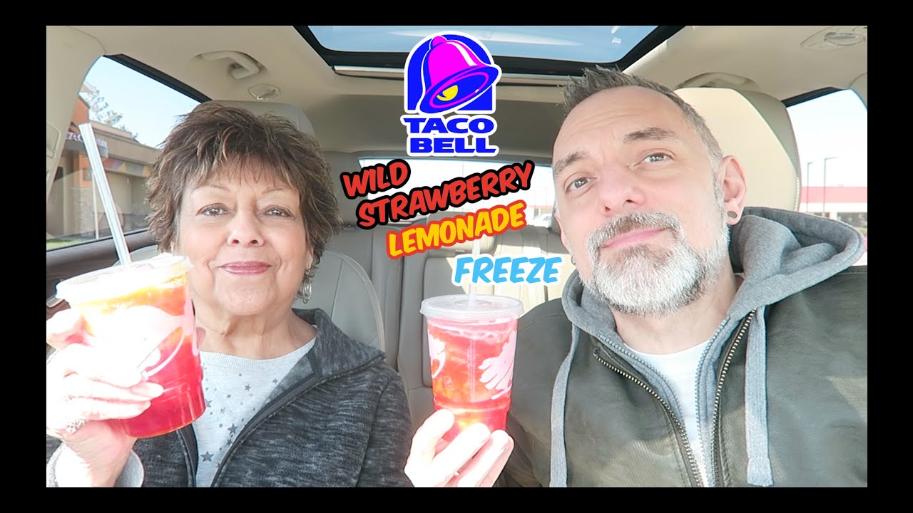 Taco Bell NEW Wild Strawberry Lemonade Freeze Review! - YouTube