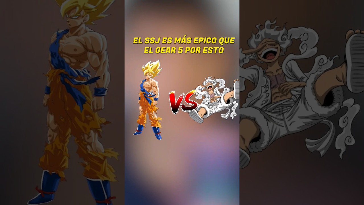 SSJ VS Gear 5 Epicidad | Goku VS Luffy | One Piece VS Dragon ball ...
