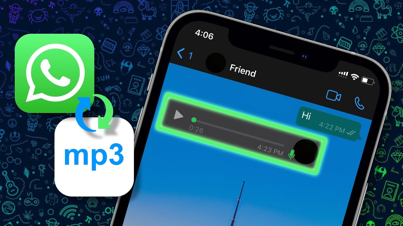 How To Convert Wahtsapp Voice Messages To MP3 On iPhone iOS 15 - YouTube