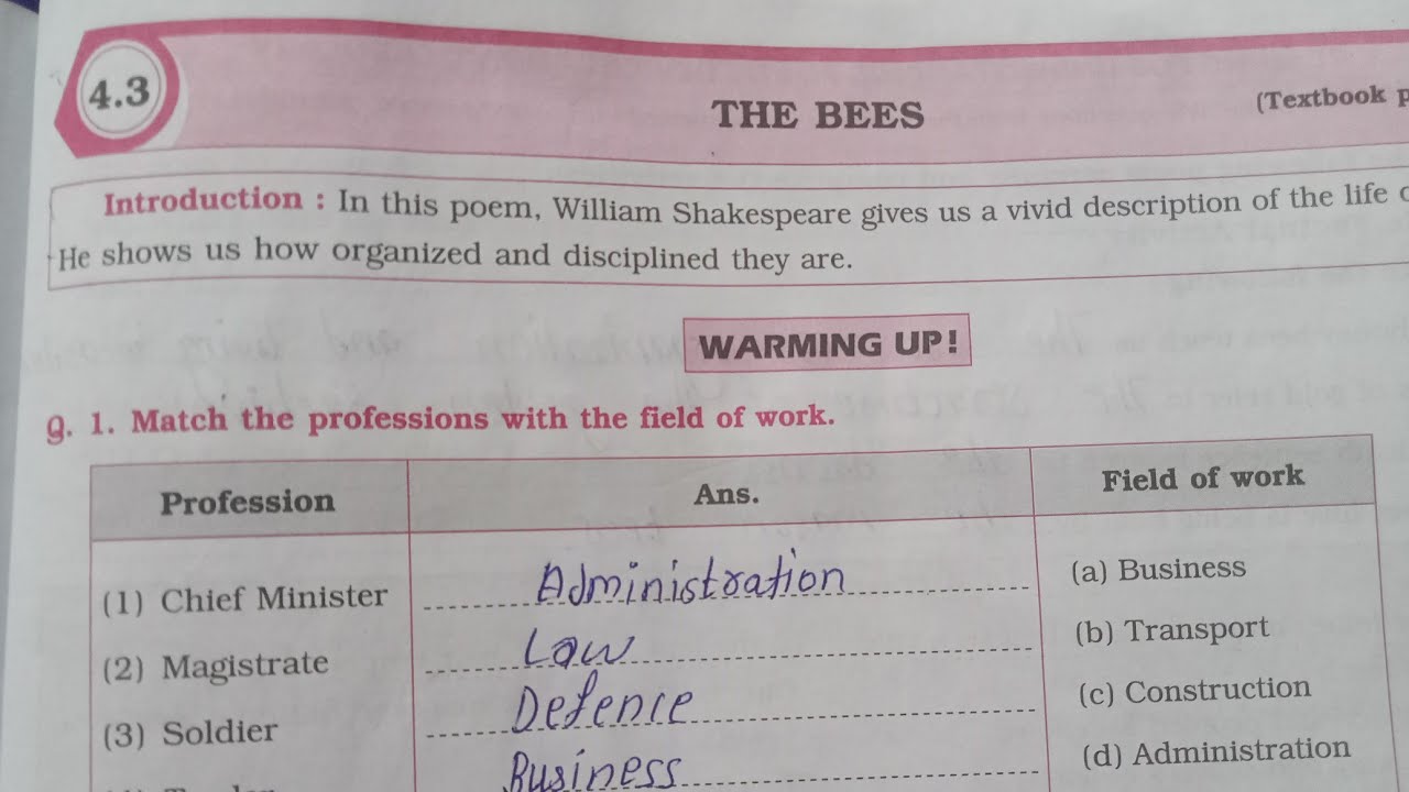 8th Standard English Chapter 4 3 the Bees Question Answer digest 8th-standard-english-chapter-4-3-the-bees-question-answer-digest