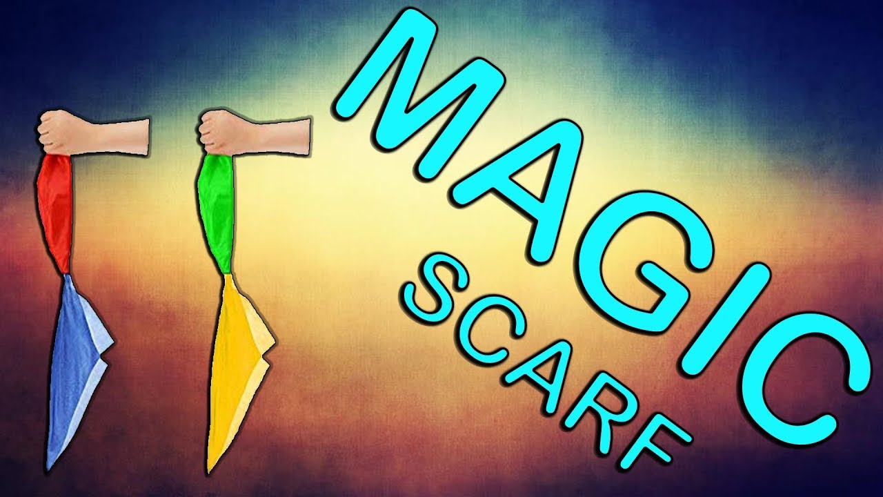 Colour Changing Scarf Easy Magic Trick Learn Magic - YouTube