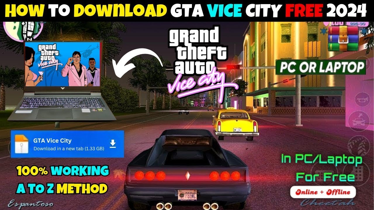 How to download gta vice city in laptop for free | gta vice city ...