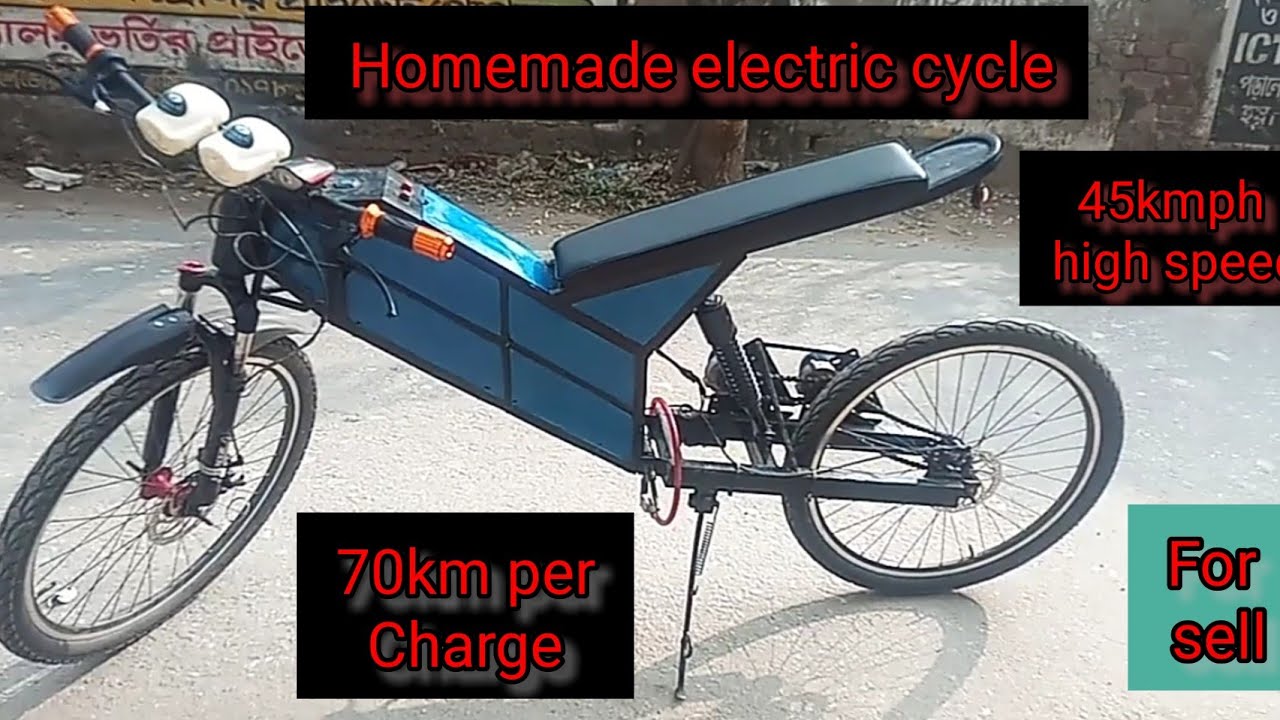 How to make a high speed electric cycle(testing) - YouTube