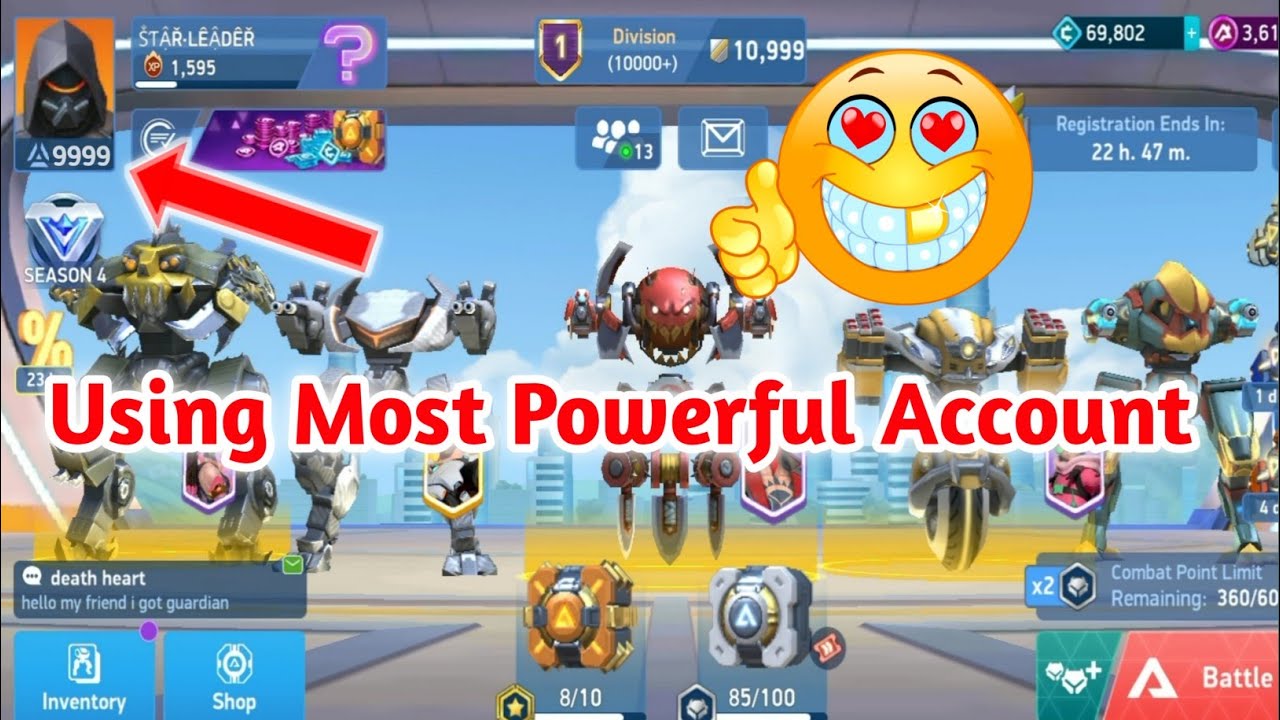 Most Powerful Hanger In Mech Arena 😱9999+ - YouTube