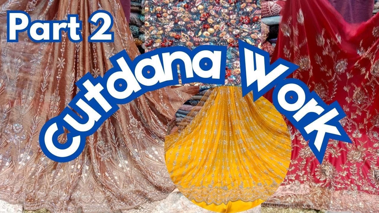 Cutdana Work Embroidery Designs💥Cutdana dressdesign/Cutdanawork/Cutdana ...