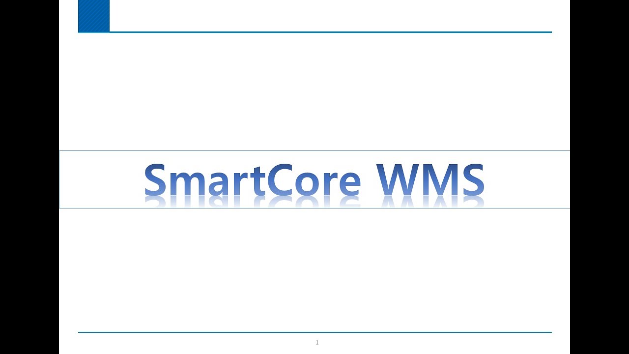 SmartCore WMS 소개 - YouTube