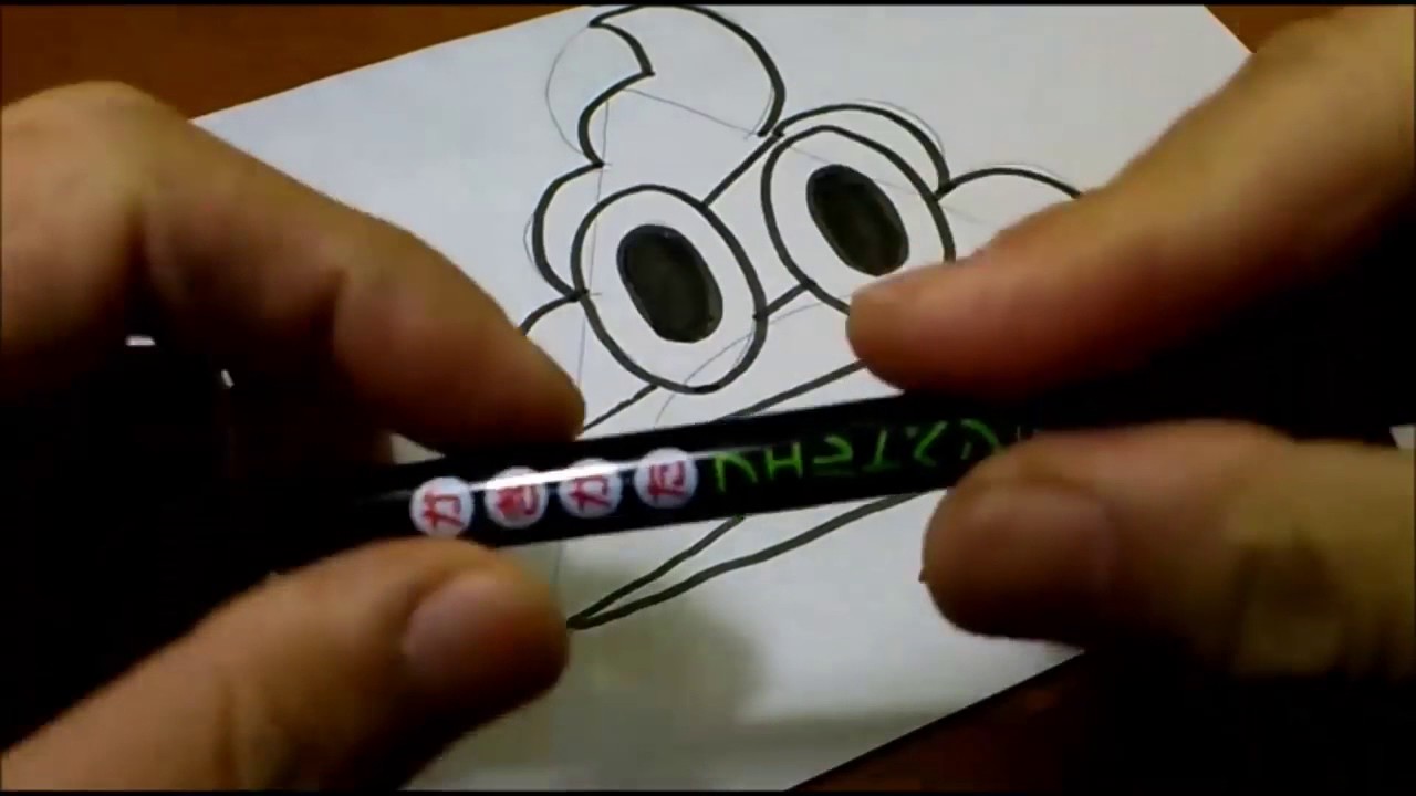 Very Easy ! How To Draw the Poop Emoji Easy and Cute art on paper for ...