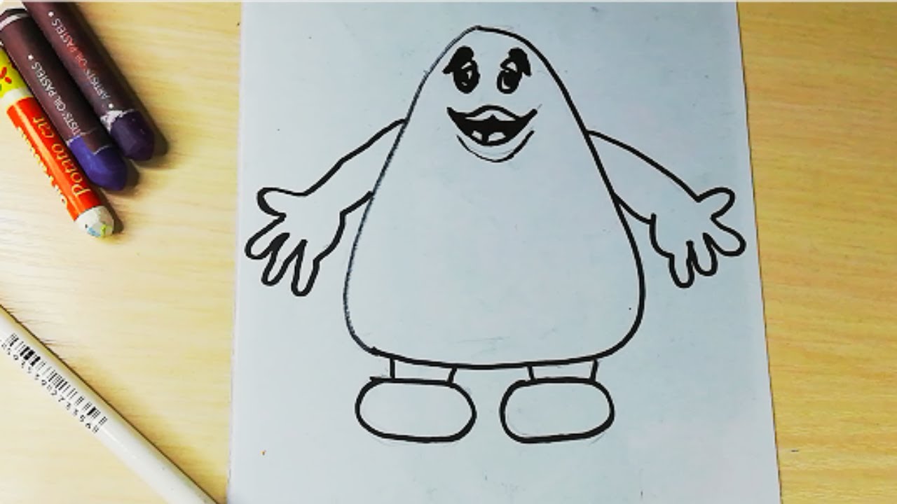 How to Draw and Paint GRIMACE SHAKE - YouTube