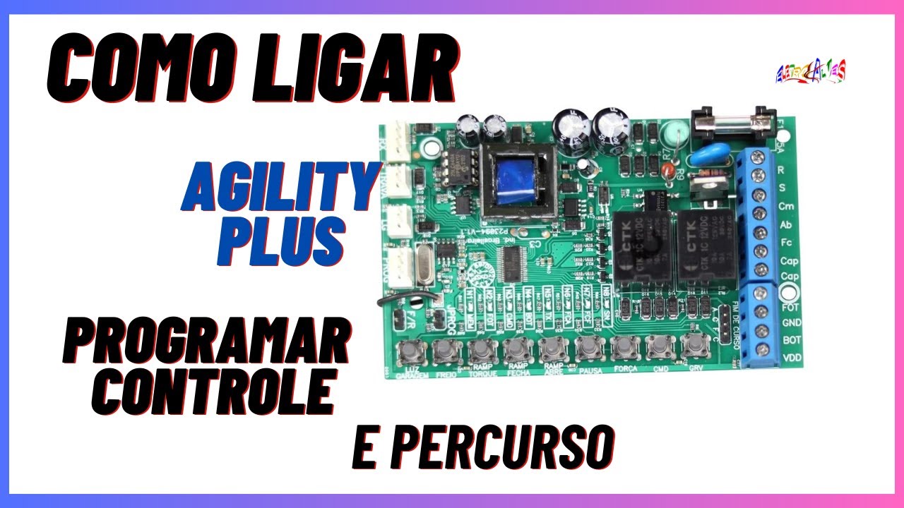 como programar controle e percurso central agility plus PPA - YouTube