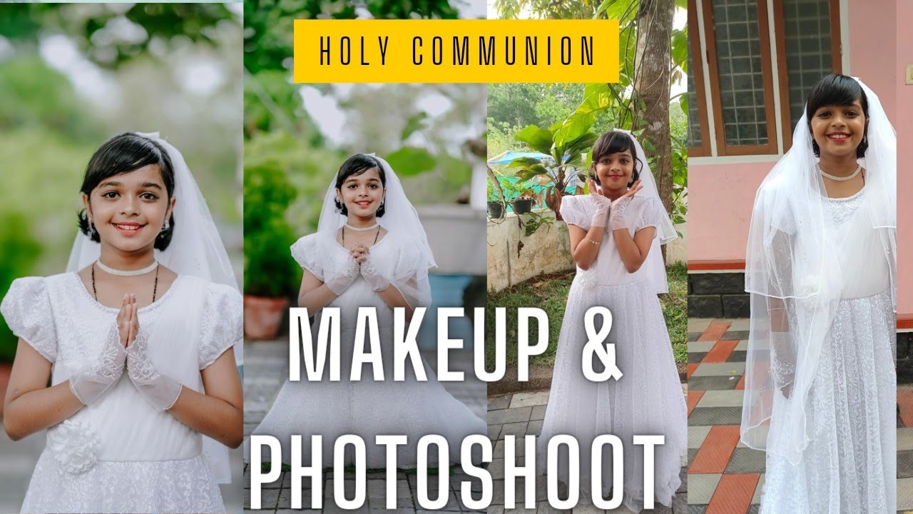 Holy Communion Makeup & Photoshoot - YouTube