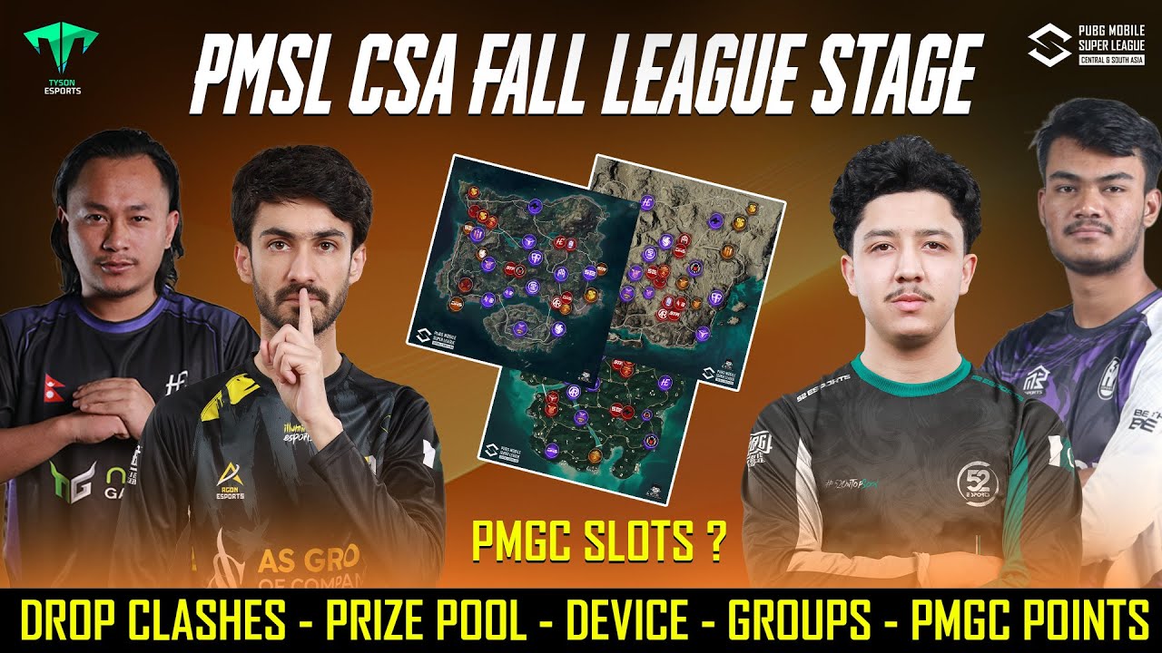 PMSL CSA FALL TO PMGC 2024 🥵 CSA FALL DROP CLASHES 🔥 PMGC POINTS | PMSL ...