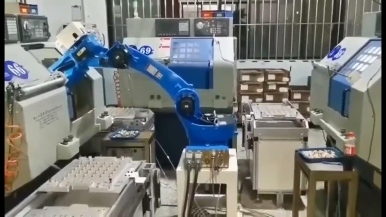 Shandong Sam Robot Loading and Unloading - YouTube