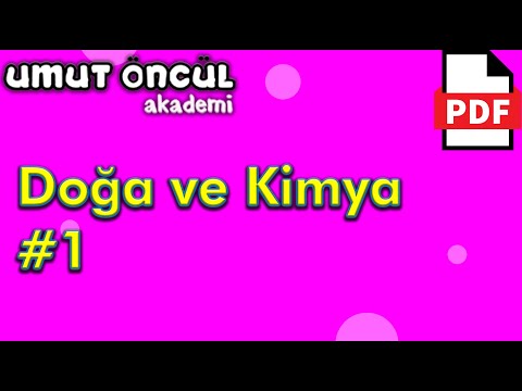 Doğa ve Kimya #1 | Su ve Hayat | +PDF