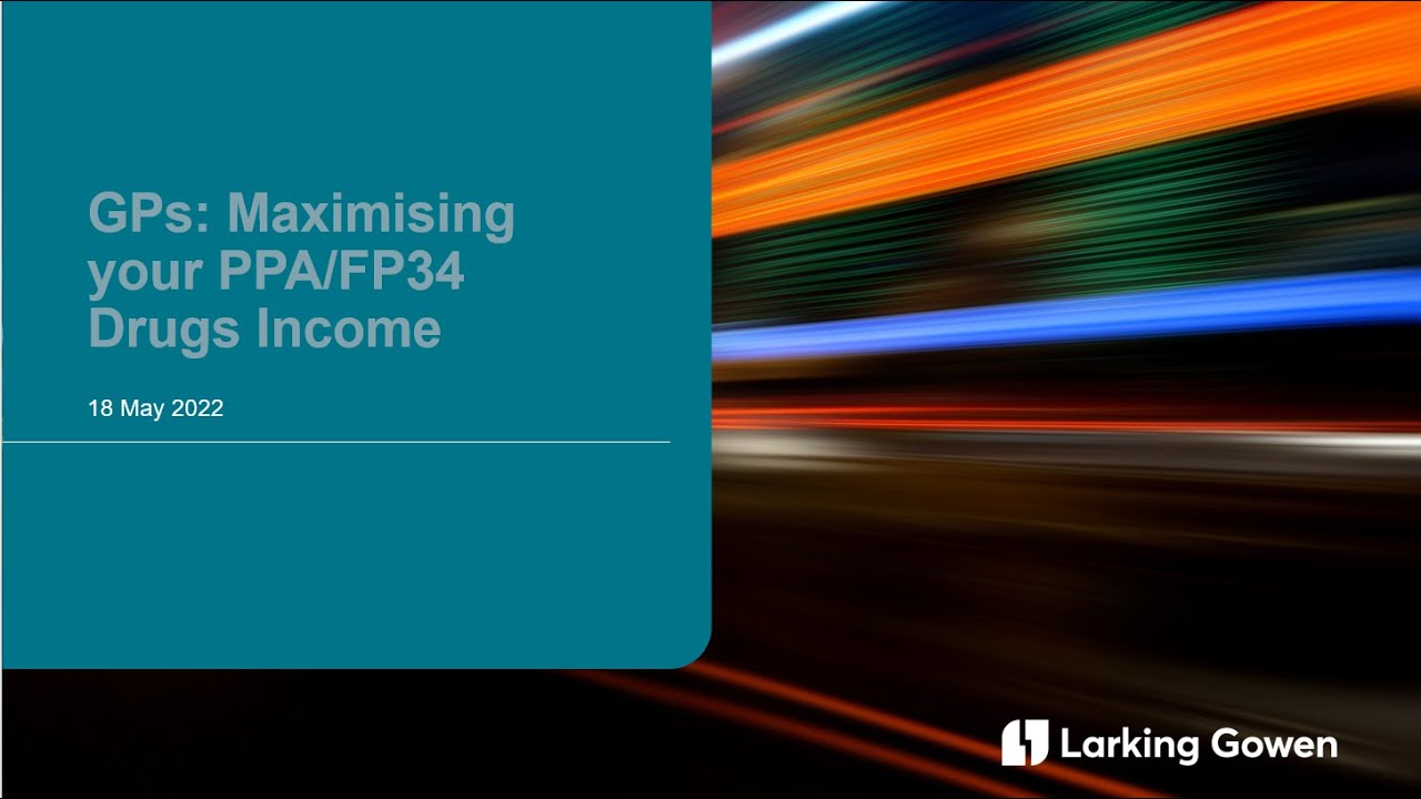 GPs: Maximising your PPA/FP34 Drugs Income with Ash Lane Consulting ...