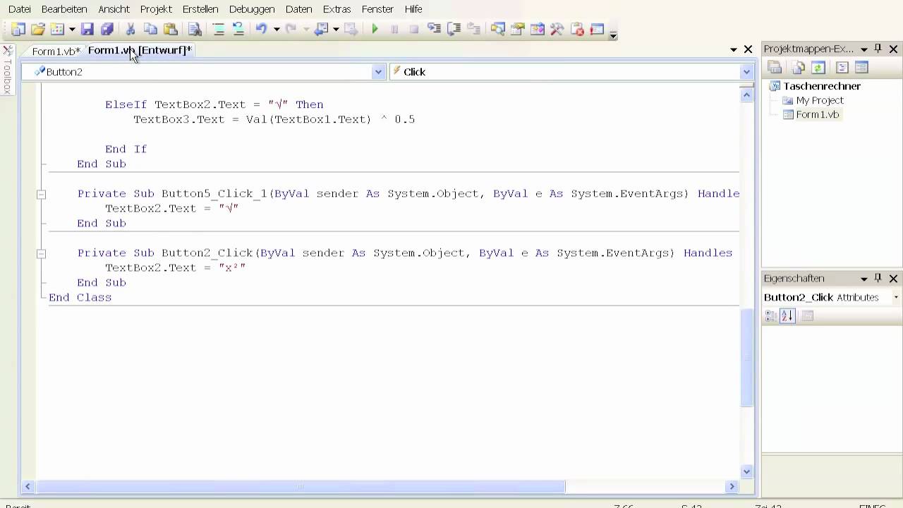 Visual Basic 2008 Tutorial #10: Erweiterter Taschenrechner - YouTube