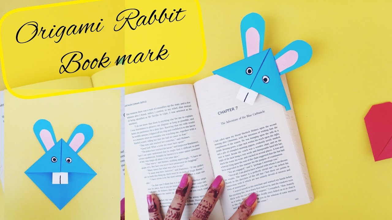 Rabbit Bookmark / origami bookmark / corner bookmark / how to make ...