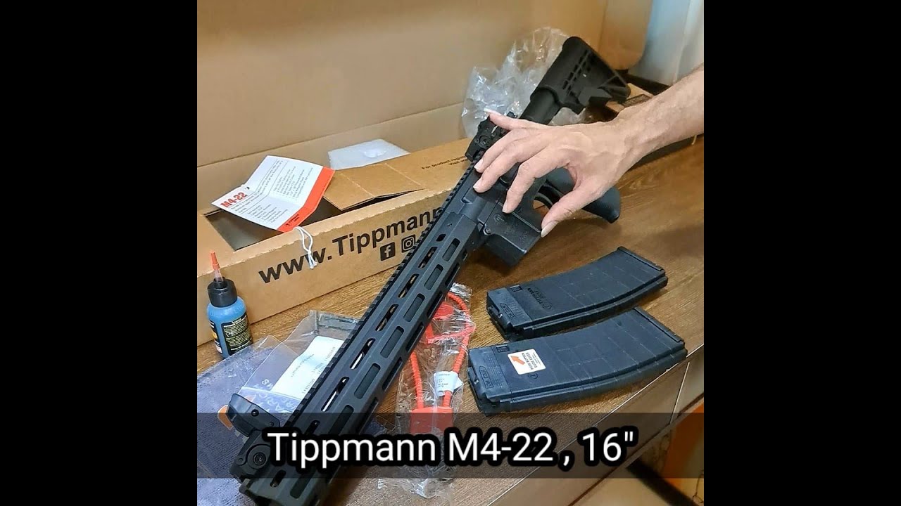 Tippmann M4-22 ลำกล้อง 16" นิ้ว รีวิวบ้านๆ - YouTube
