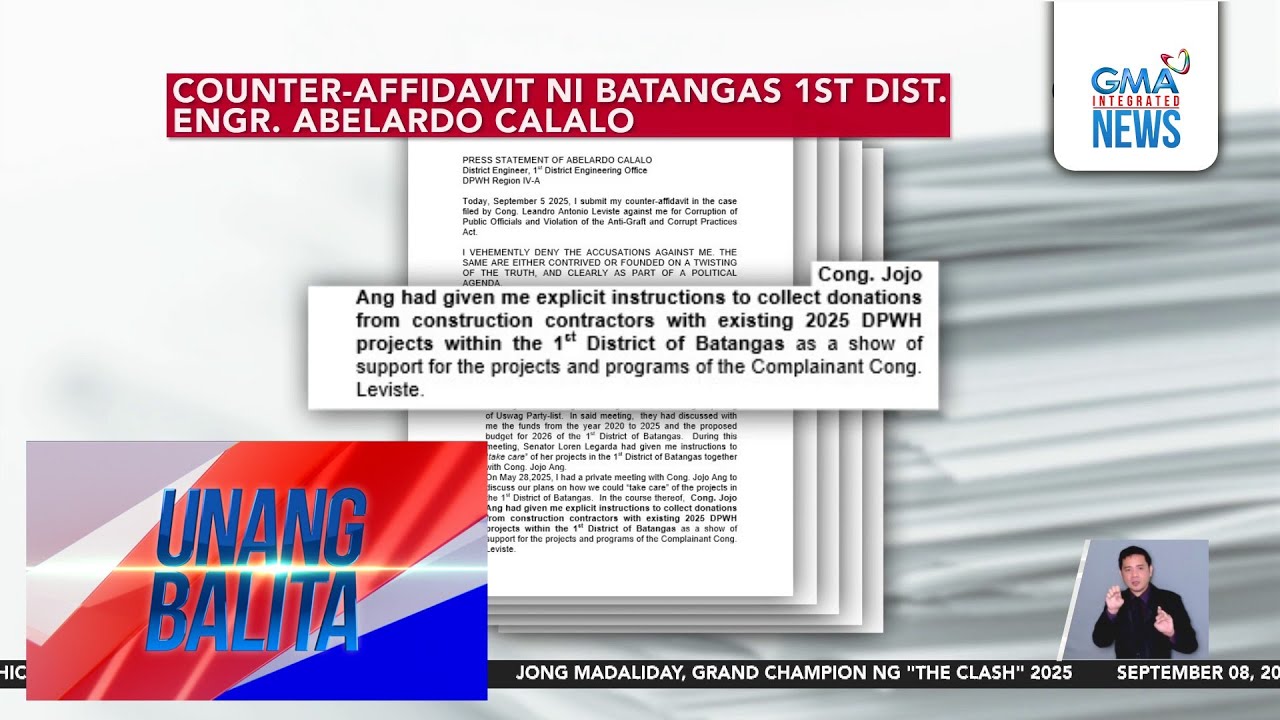 DPWH Engineer Abelardo Calalo – Donasyon at hindi suhol ang perang ...