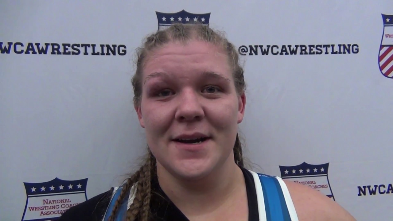 Brandy Lowe (McKendree) after NWCA All-Star Classic win at 170 - YouTube