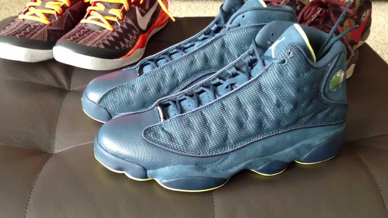 Air Jordan 13 Squadron Blue/Kobe 8 Python - YouTube