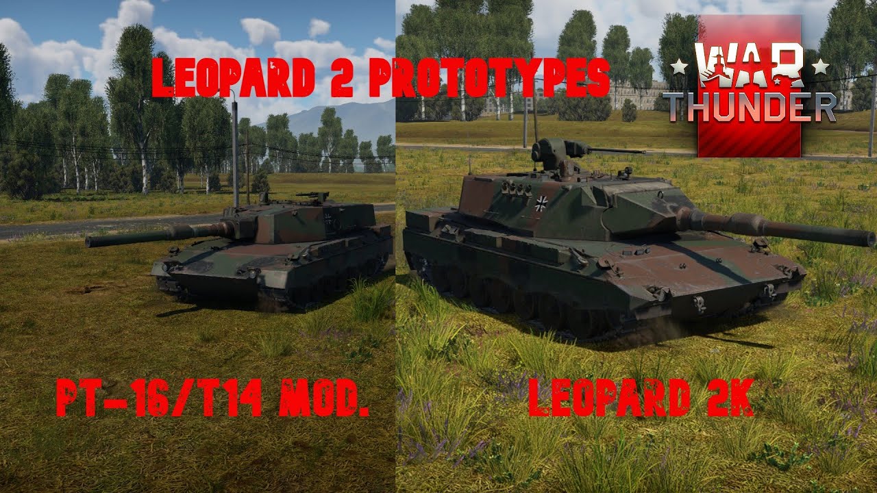 Leopard Prototypes are Beasts | PT-16/T14 mod. & Leopard 2K ...