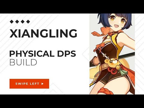 GENSHIN IMPACT - XIANGLING physical & sub dps build - YouTube