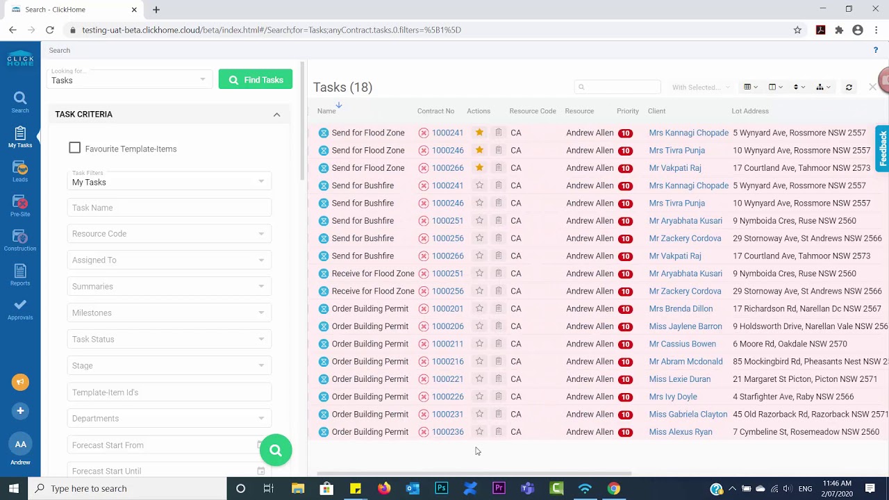MyTasks in ClickHome's New UI - YouTube