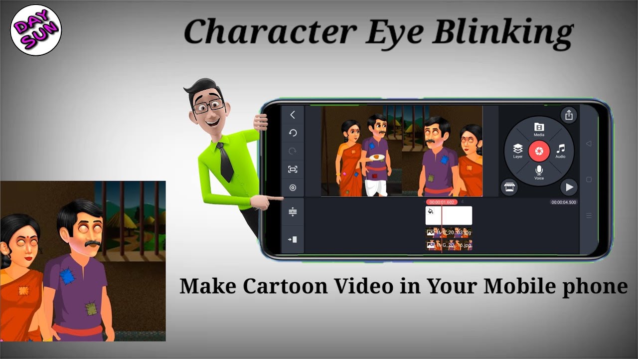 Character Eye Blinking - Cartoon Video Making For Android # ...