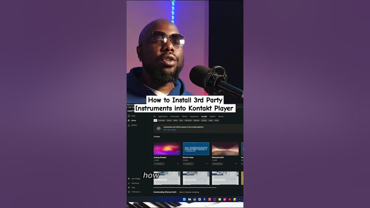How to Install 3rd Party Instruments into Kontakt Player - YouTube