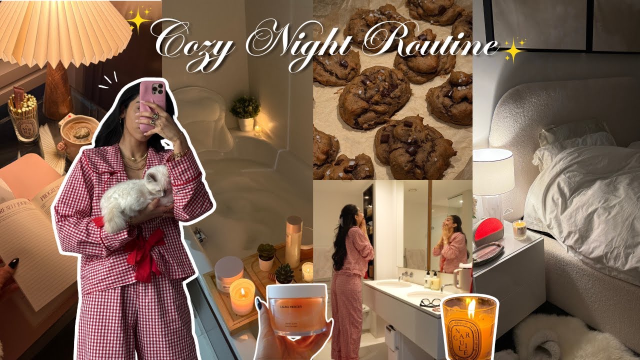 cozy fall night routine | self-care, baking, bed time rituals, healthy ...