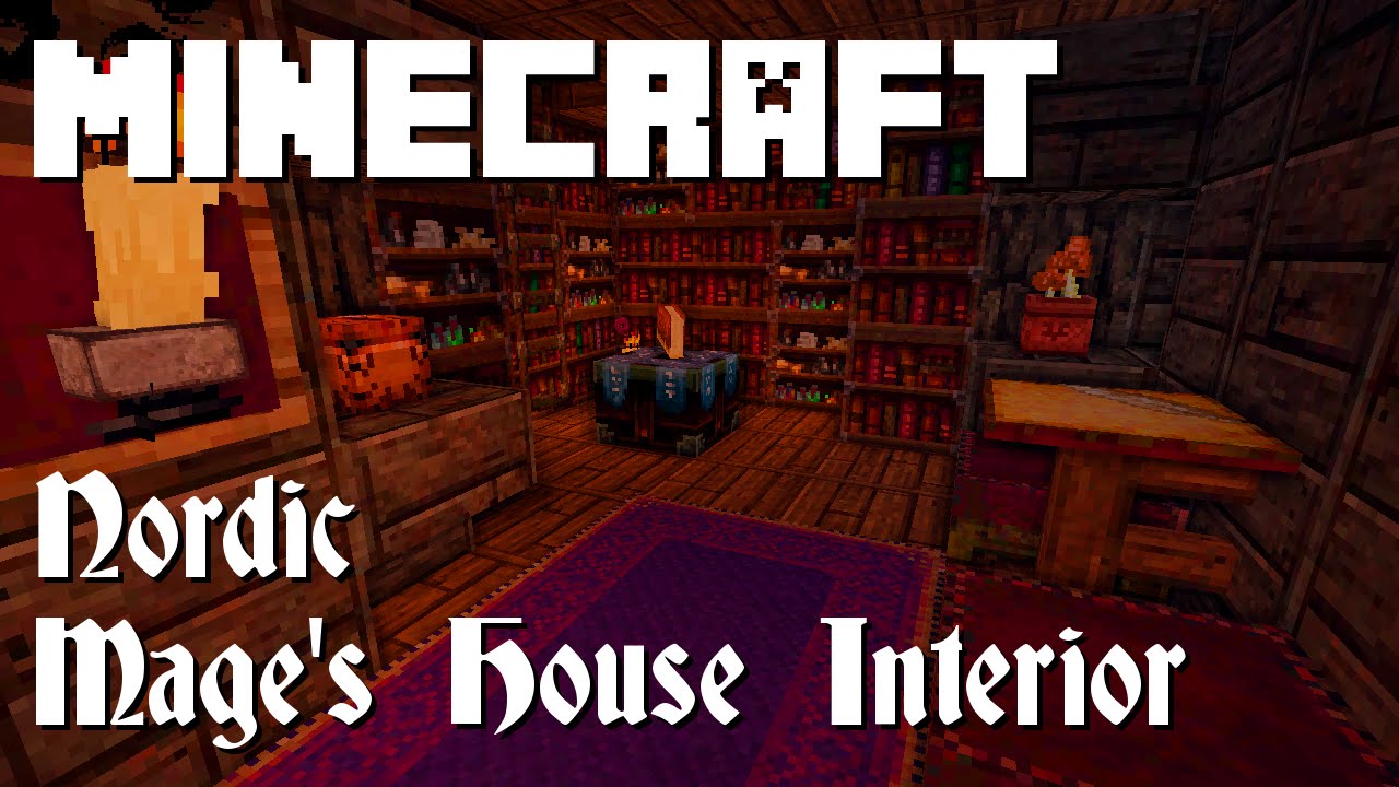 Minecraft: Mage's House Interior - YouTube