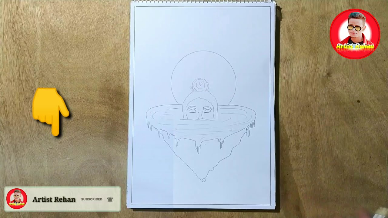Drawing of Drowning girl in River | How to draw a girl | Pencil sketch ...