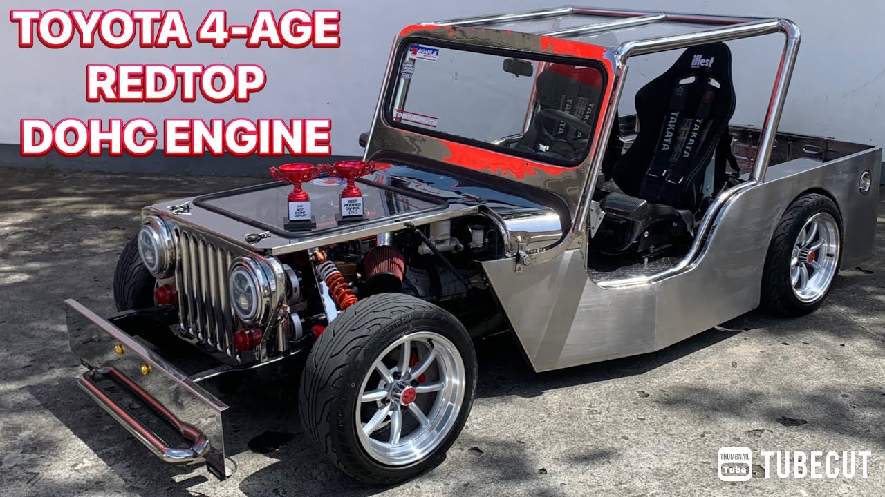 Tamiya OTJ 4-AGE Redtop DOHC engine | Full Review - YouTube
