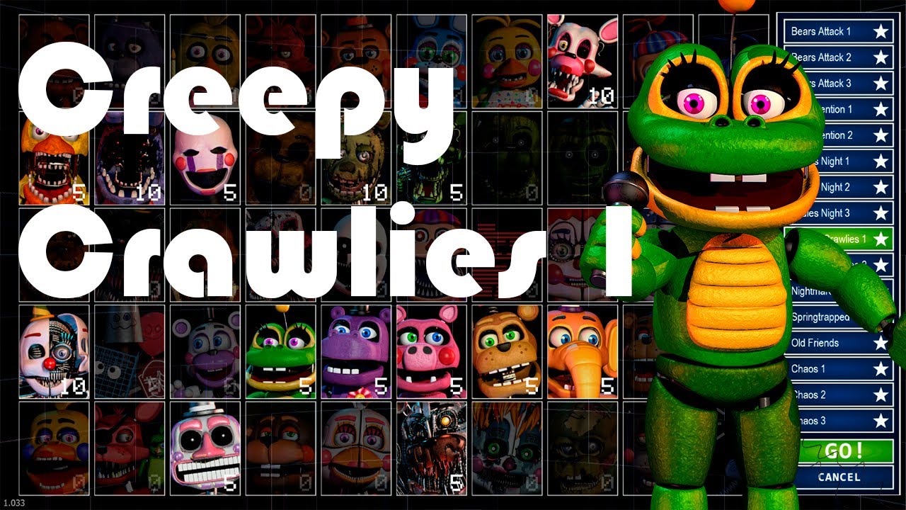 Creepy Crawlies 1 fnaf ucn - YouTube