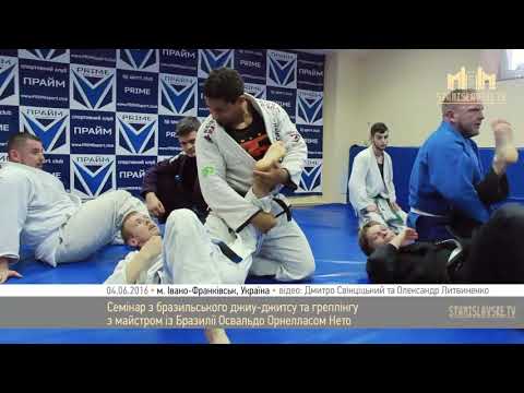 Professor Oswaldo Ornellas Neto in Ivano-Frankivsk  Basic of Brazilian Jiu-jitsu Seminar