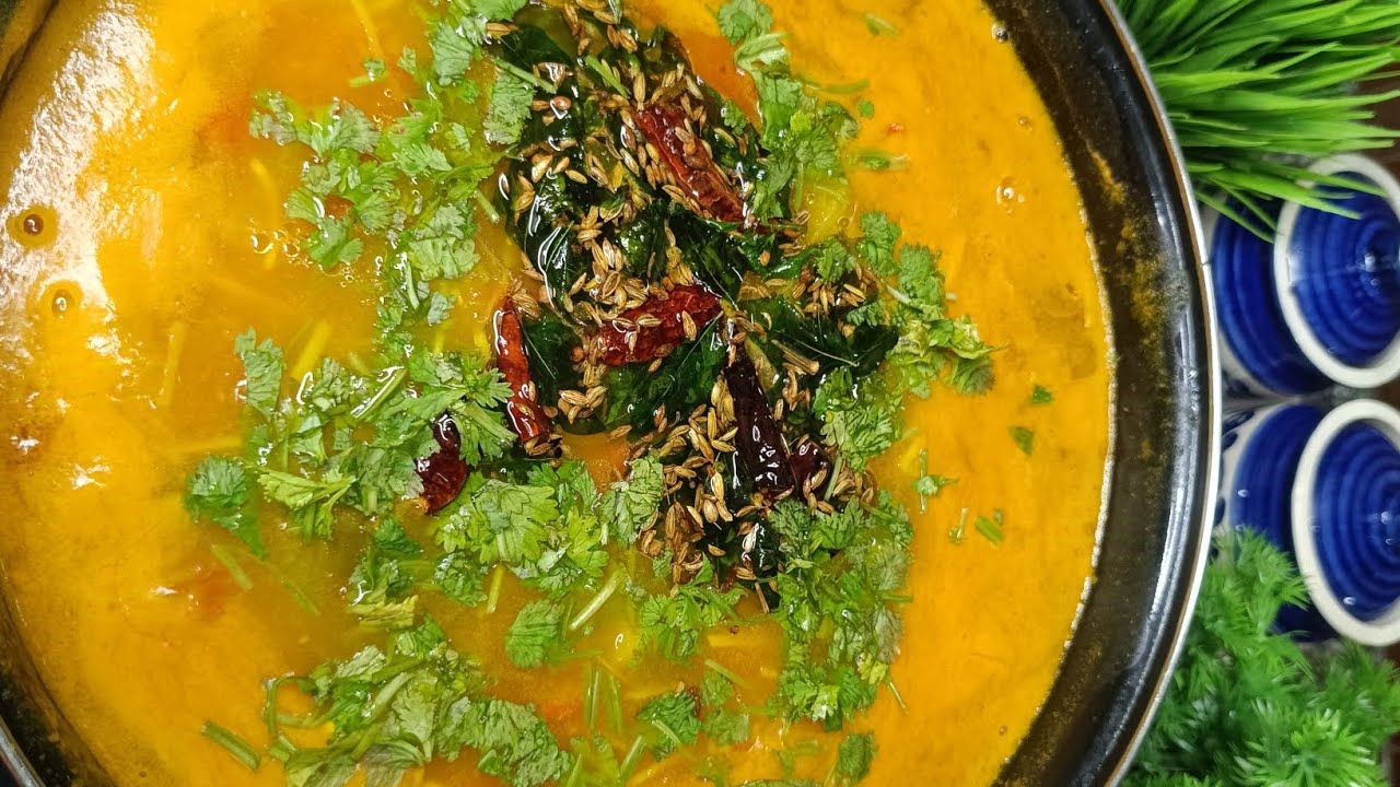 Ambil Recipe without ginger, garlic and Onion l Puja special l kardi ...