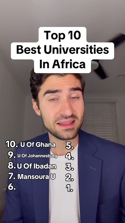 Top 10 Best Universities In Africa - YouTube