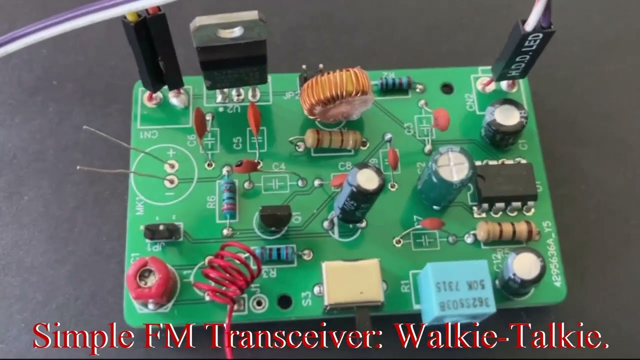 How To Make Simple Fm Walkie Talkie Do It Yourself Fm Transceiver Build Walkie Talkie At