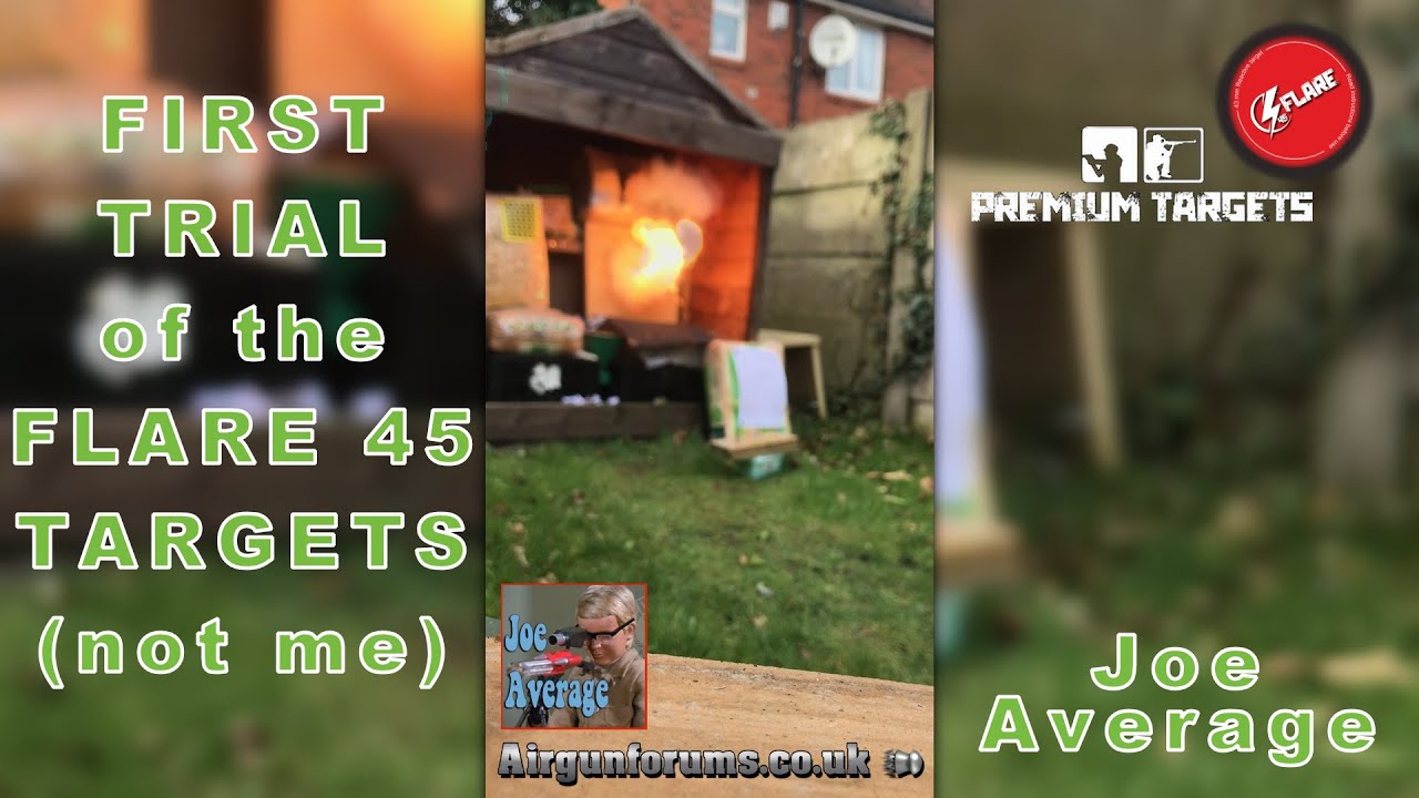 Joe Average First Trial of the Flair 45 Targets - YouTube