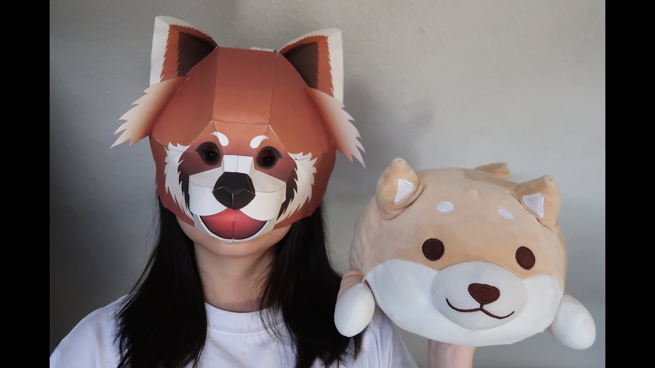 Papercraft red Panda - YouTube