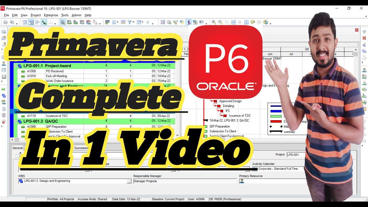 [Primavera P6 In 1 Video] Planning Phase Tutorials In 1 Video||Oracle ...
