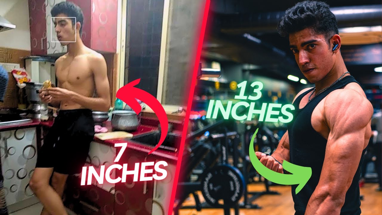 HOW I GREW MY ARMS AS A TALL,SKINNY KID🇮🇳MY BEST ARMS WORKOUT SPLIT ...