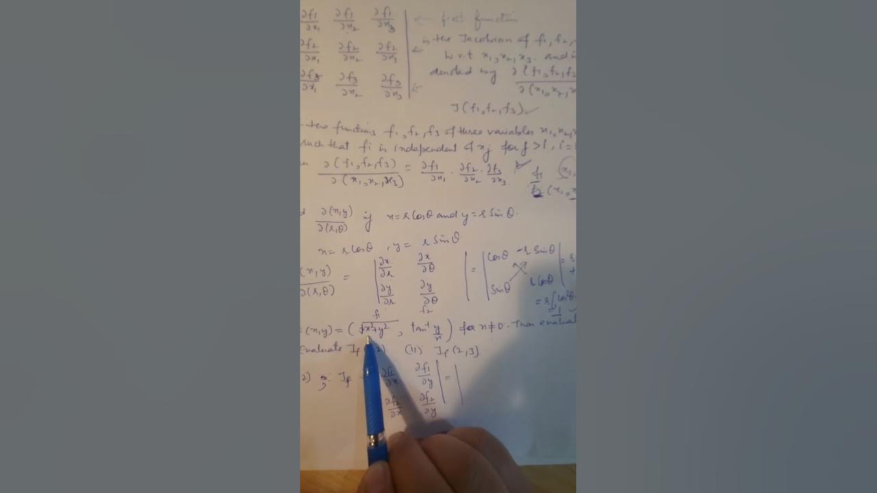 Jacobian of functions - YouTube