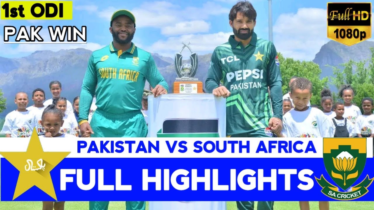 Pakistan vs South Africa Match Full Highlights 1at ODI 2024 | Pak vs SA ...
