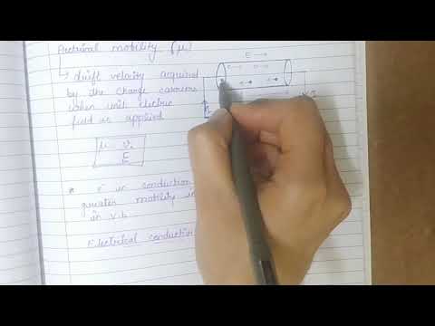 Class 12| 14.8: Mobility and electrical conductivity - YouTube