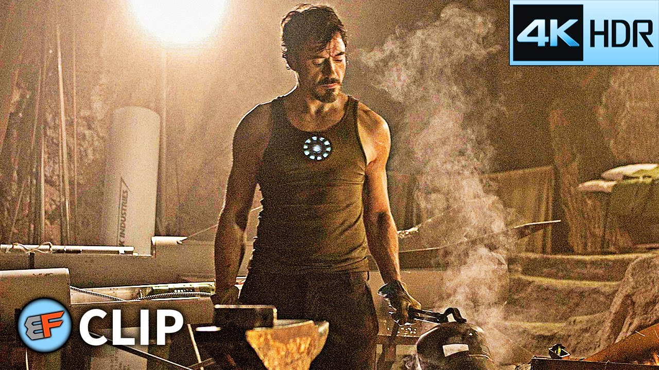 Tony Stark Builds Mark I Armor - First Suit Up Scene | Iron Man (2008 ...