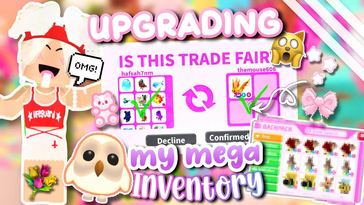 ☀️🐒UPGRADING My DREAM MEGA INVENTORY in ADOPT ME!! 🐾🦀SUCCESSFUL! 💐 (day ...