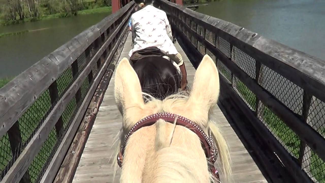 Crossing the Bridge at Fries Junction 4-29-16 - YouTube